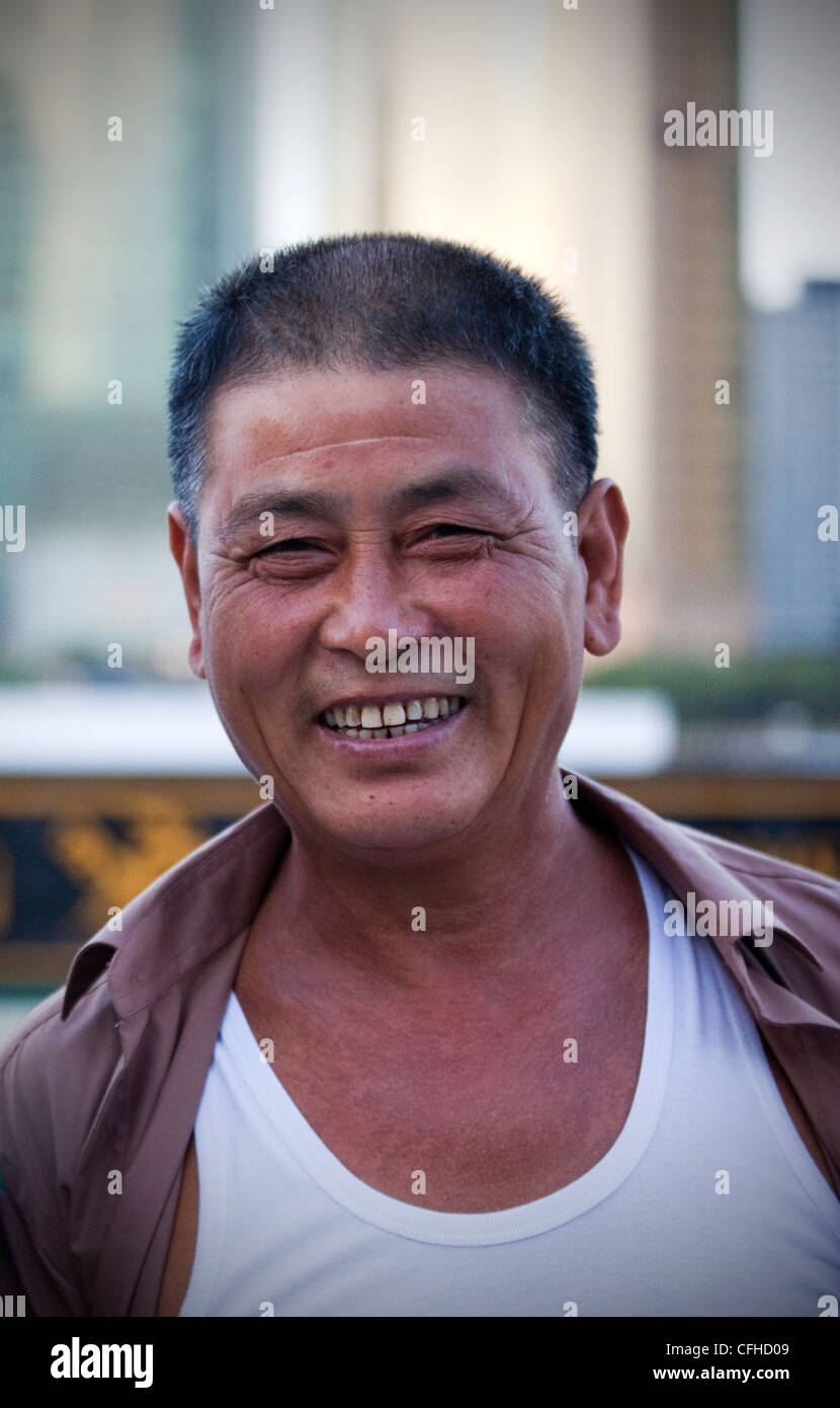 Portrait of a local Chinese man from Shanghai Stock Photo - Alamy