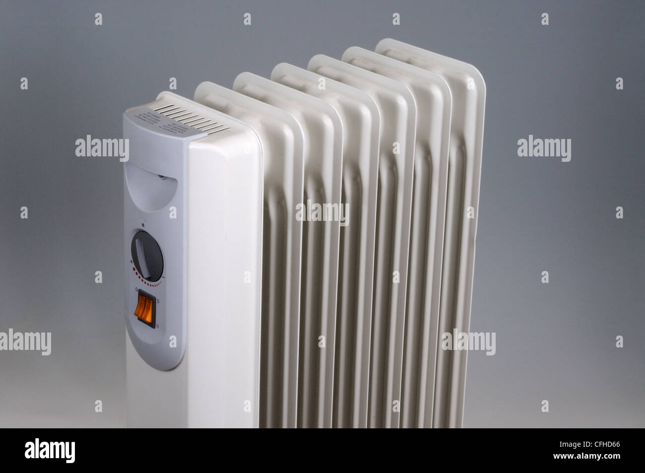 White oil filled radiator, England, UK, Western Europe Stock Photo - Alamy