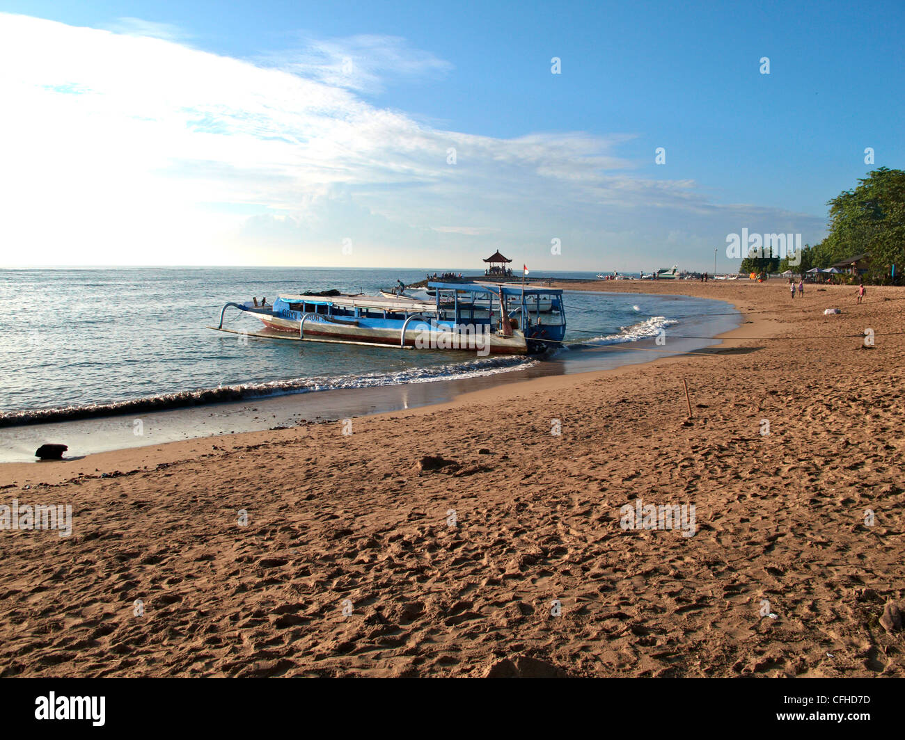ferry boat on a beach Stock Photo - Alamy