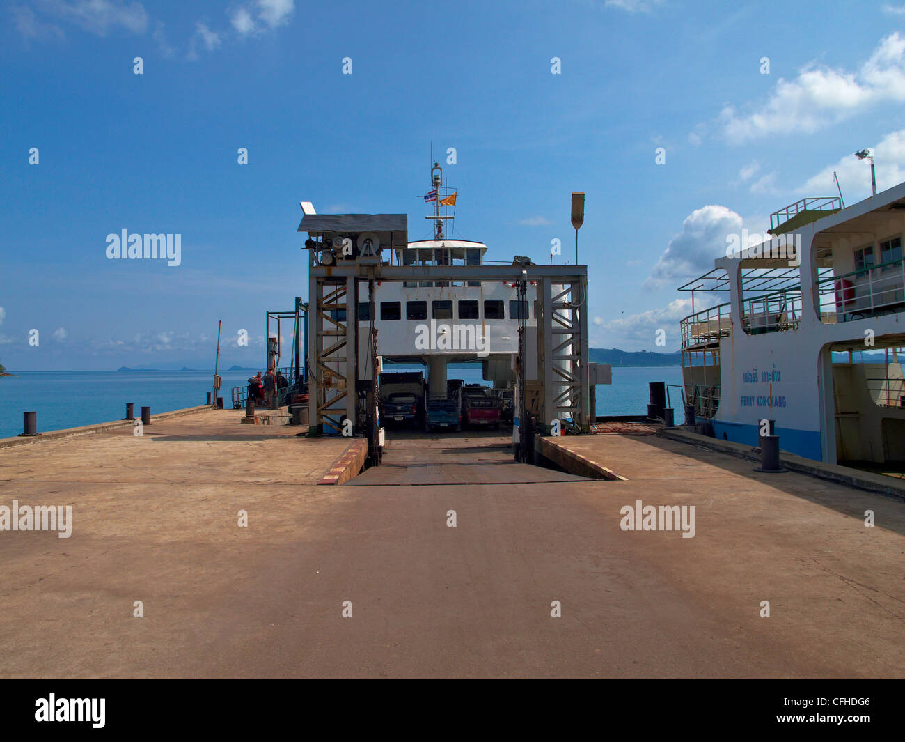 A ferry terminal in Thailand Stock Photo - Alamy