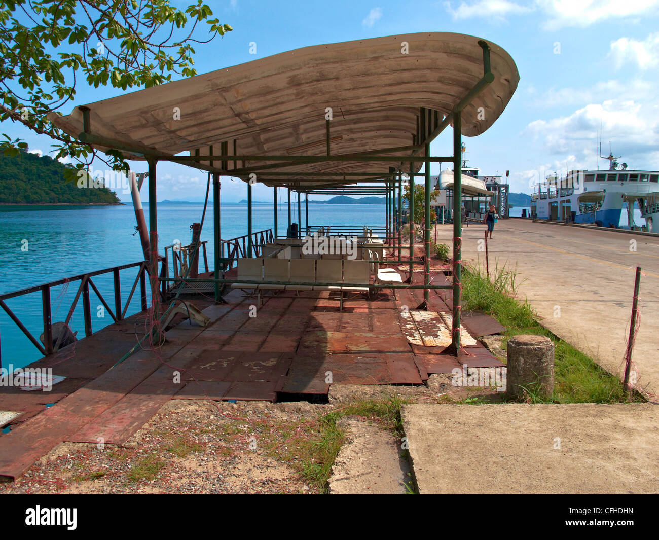old ferry terminal in Thailand Stock Photo - Alamy