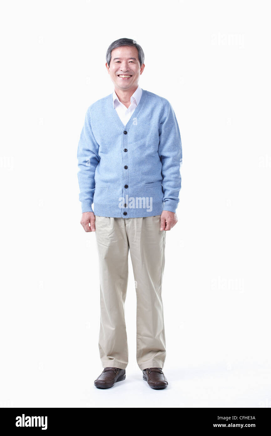 A standing elderly man Stock Photo - Alamy