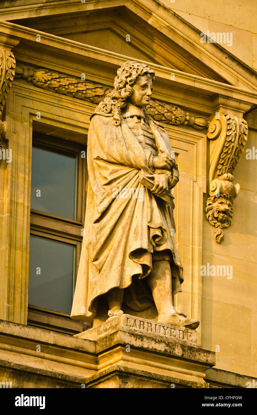 Statue detail at the Louvre Palace, Louvre Museum, Paris, France Stock ...