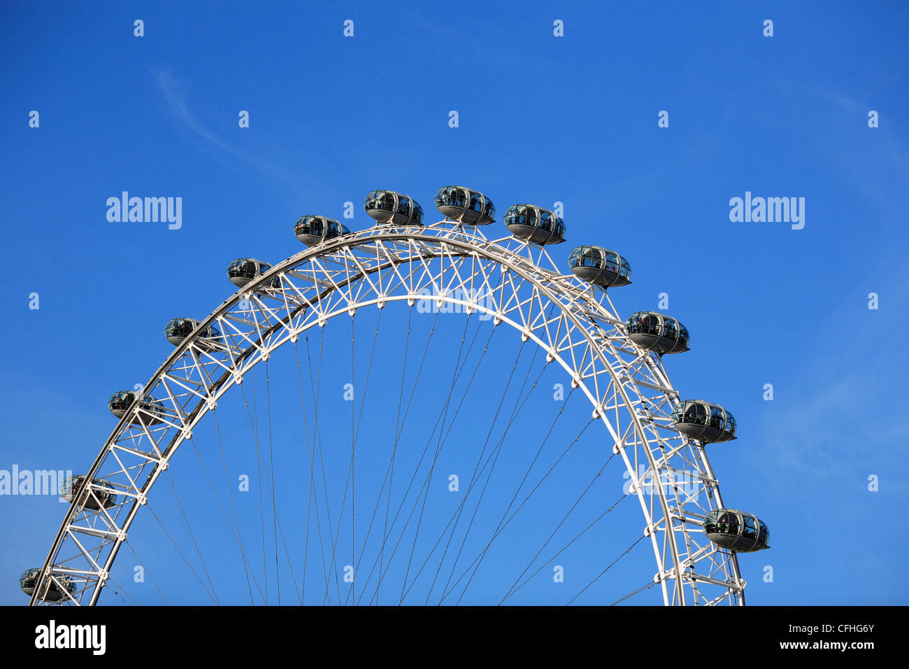 London Eye ferries wheel and observatory Stock Photo - Alamy