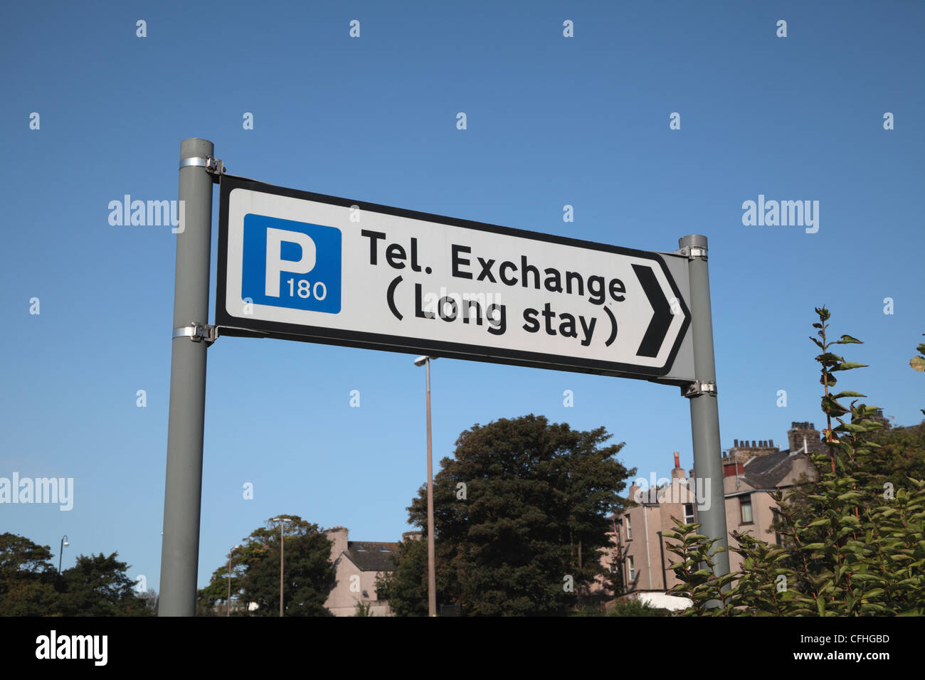 Sign Telephone exchange Stock Photo - Alamy