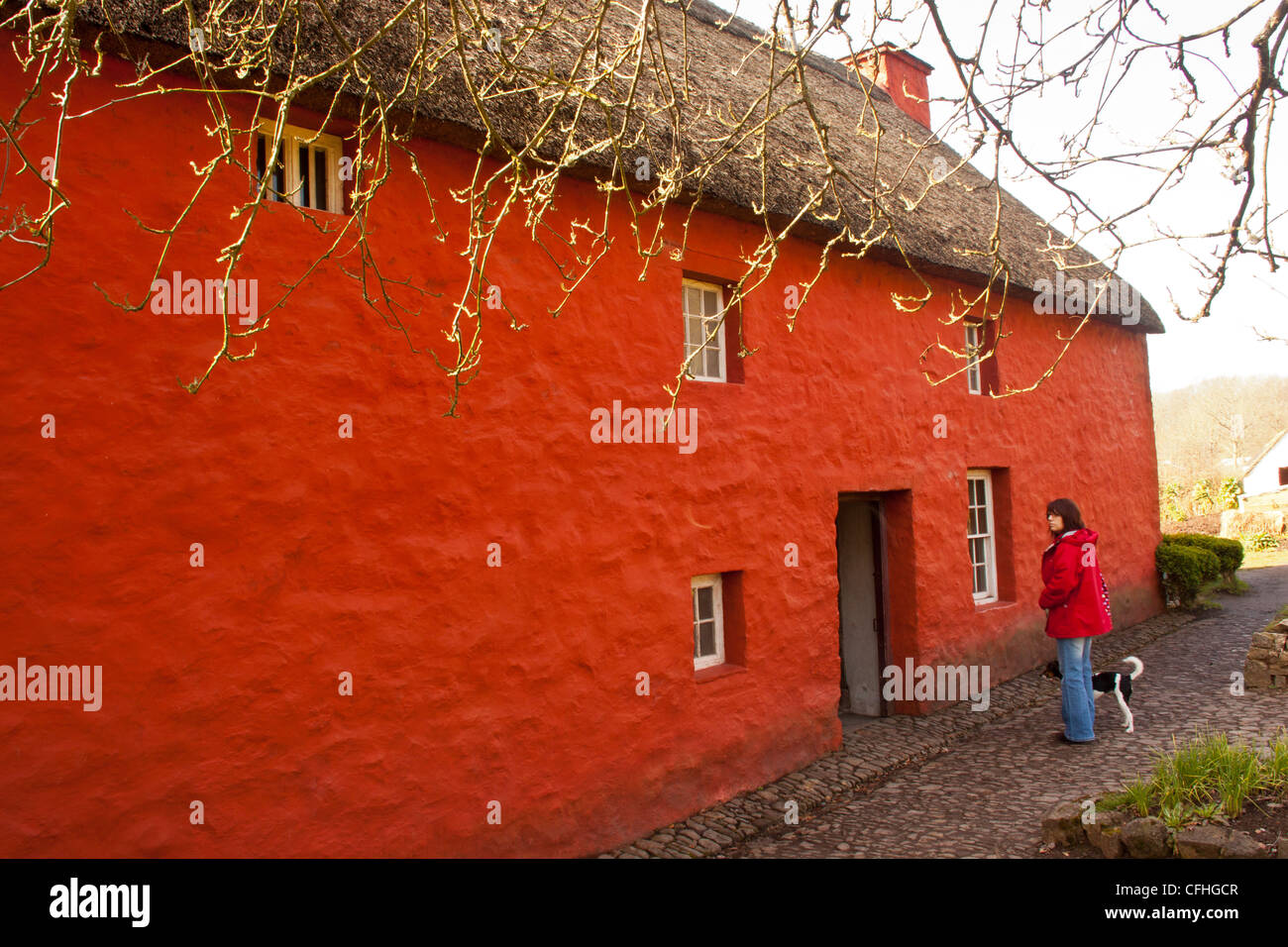 kennixton farmhouse,thatched farm house,wales,uk Stock Photo - Alamy