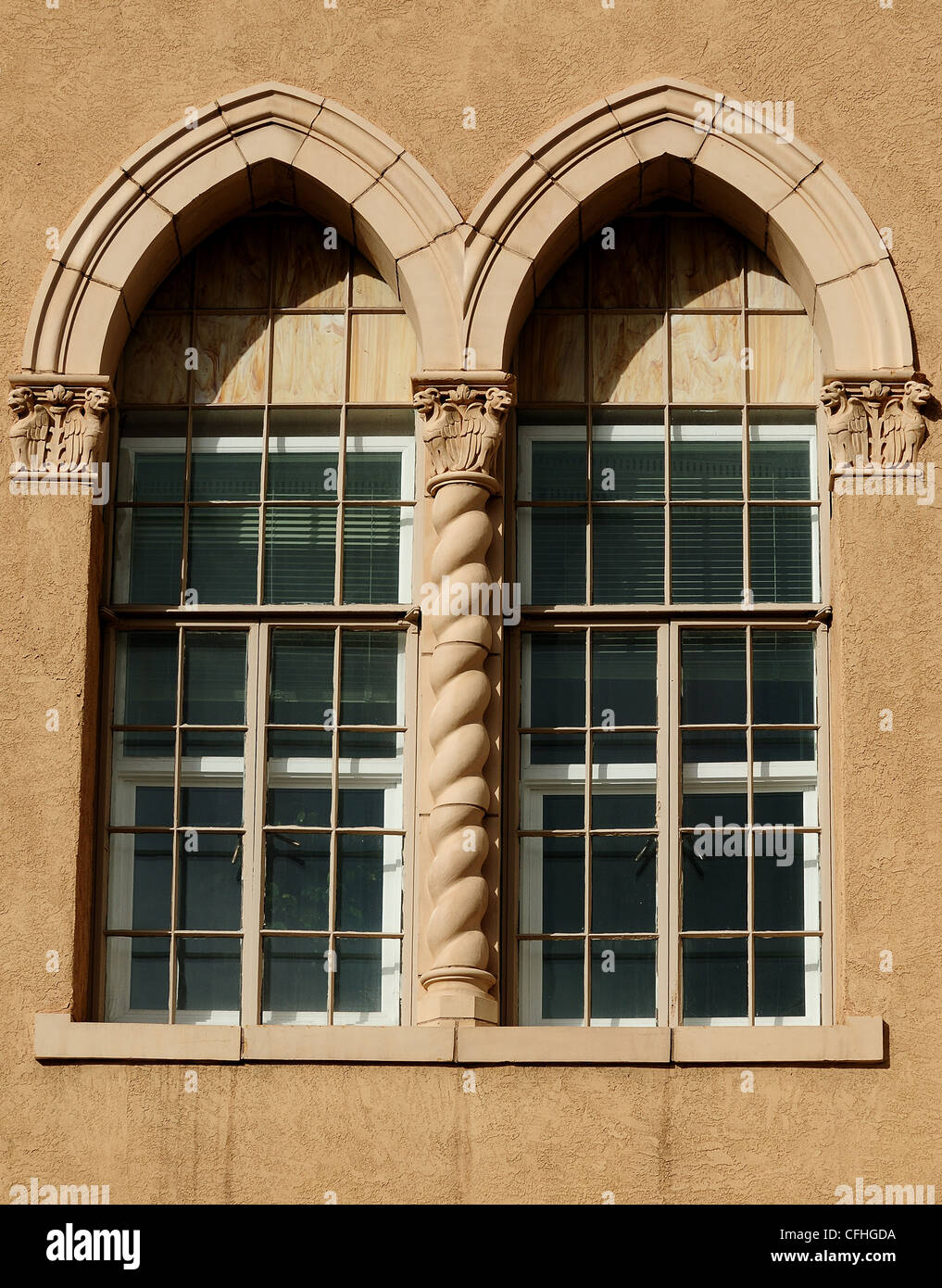 Decorative Windows at The Lensic, Santa Fe, New Mexico Stock Photo - Alamy