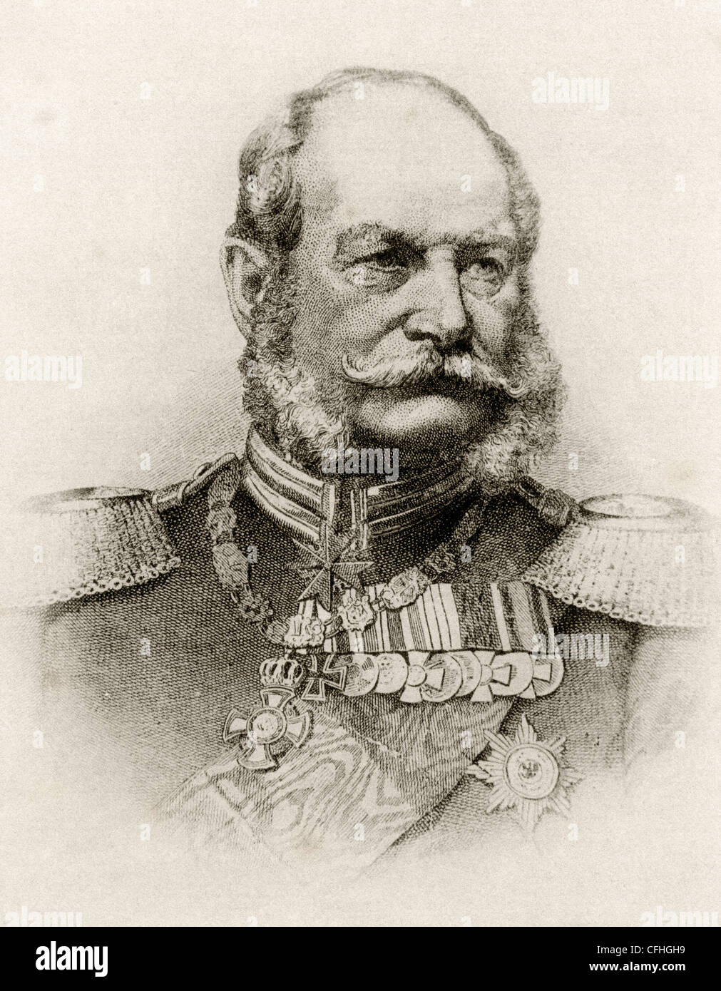 Kaiser Wilhelm I, 1797 – 1888. King of Prussia and first German Emperor ...