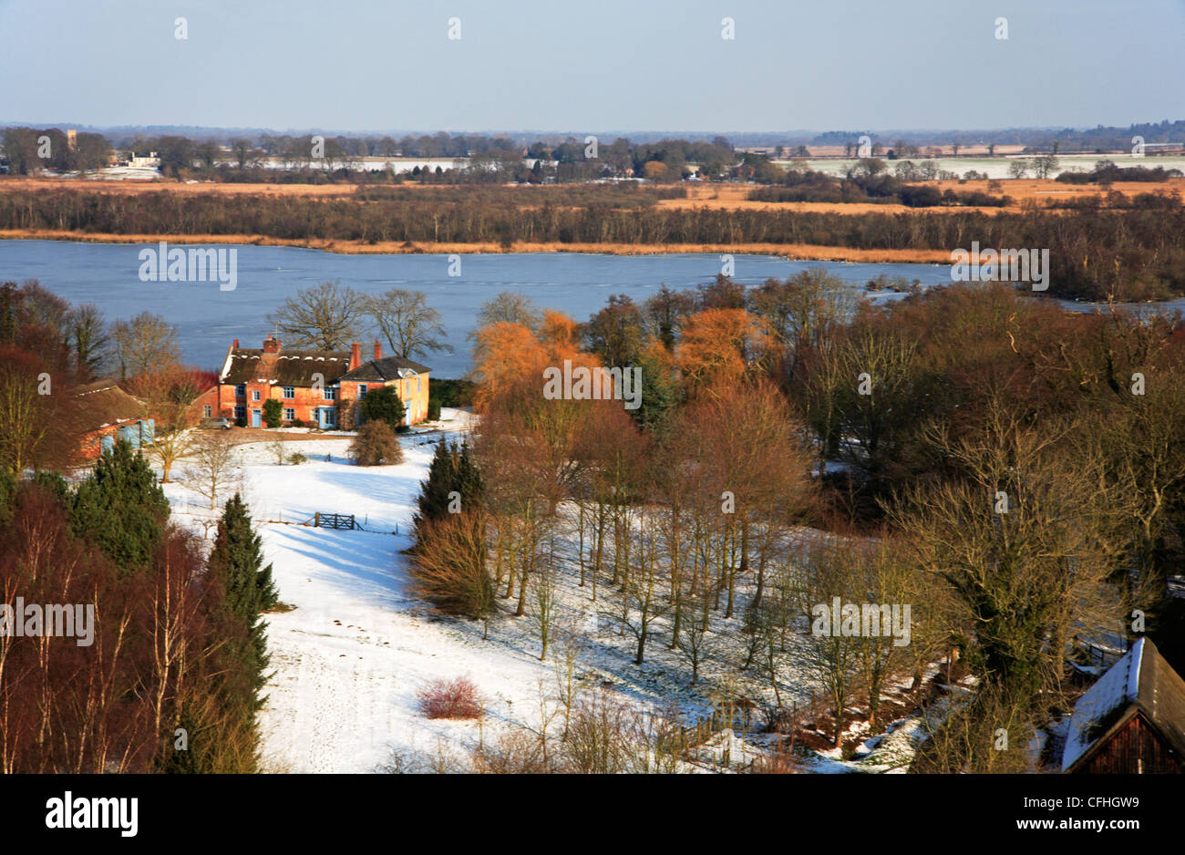 Norfolk broads aerial hi-res stock photography and images - Alamy