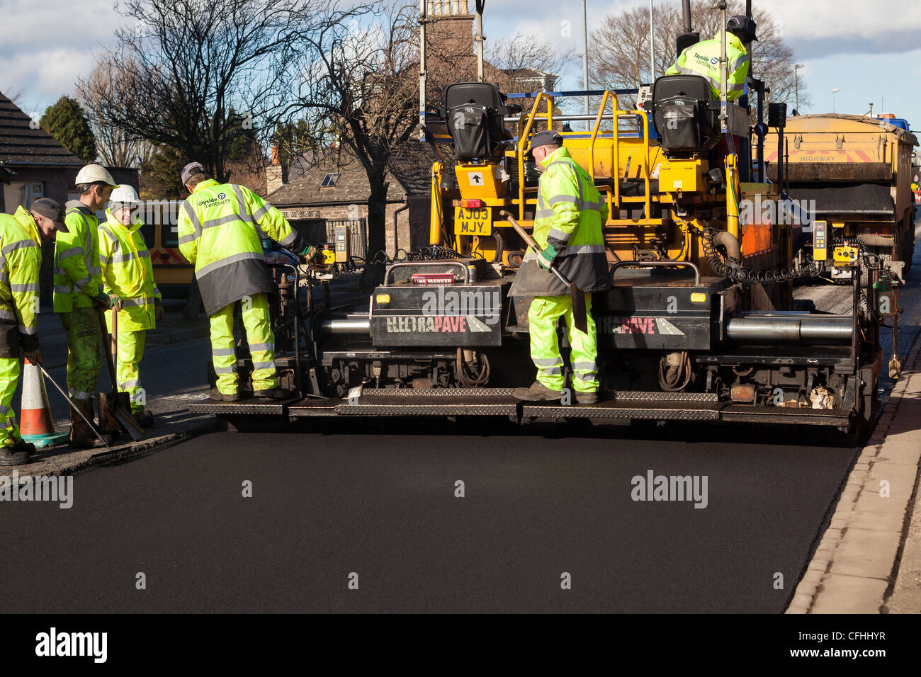 Road Is To Be Resurfaced Road Works High Resolution Stock Photography ...
