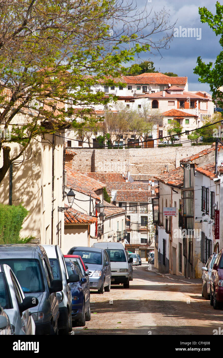 Chinchon, Spain, crowded streets on a steep hillside Stock Photo - Alamy