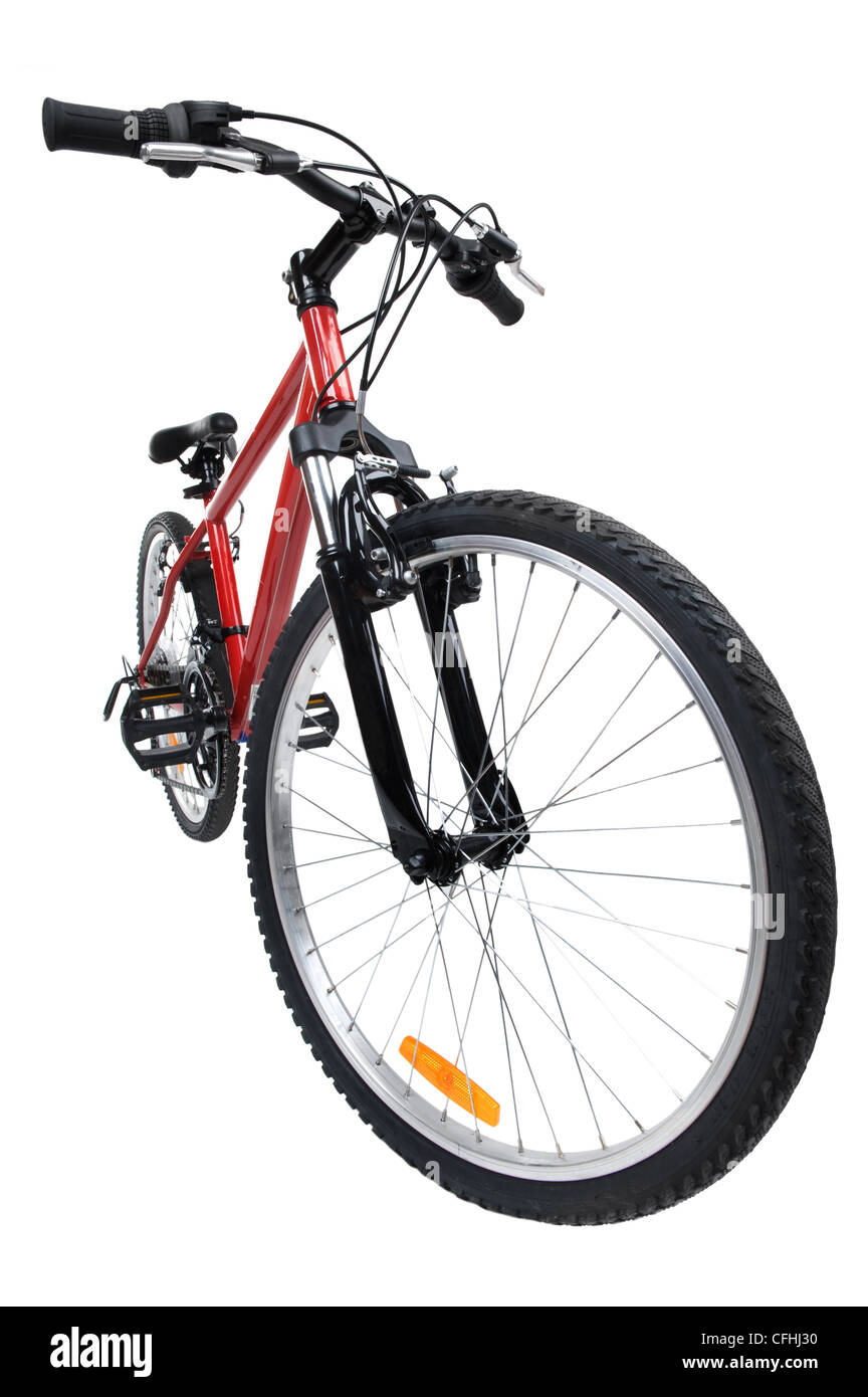 object on white - new bicycle close up Stock Photo - Alamy