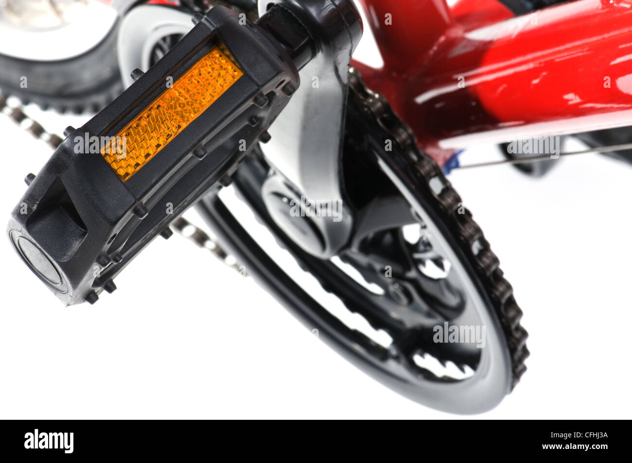 object on white - new bicycle close up Stock Photo - Alamy