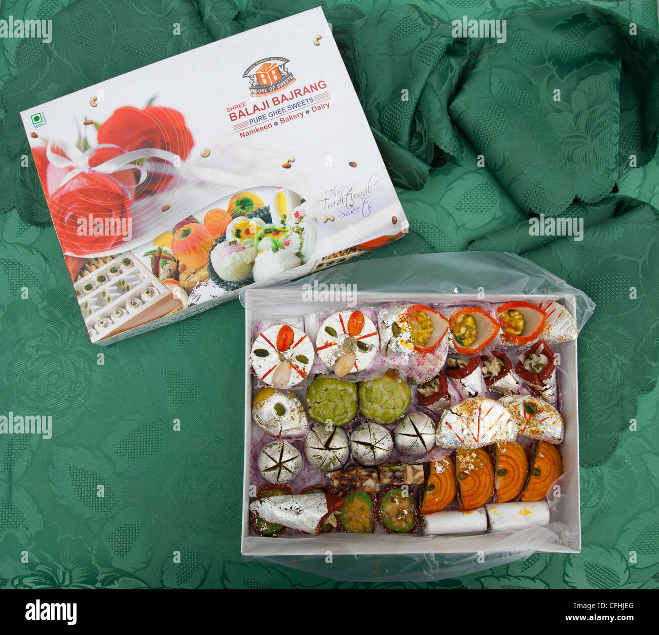 Selection of indian sweets hi-res stock photography and images - Alamy