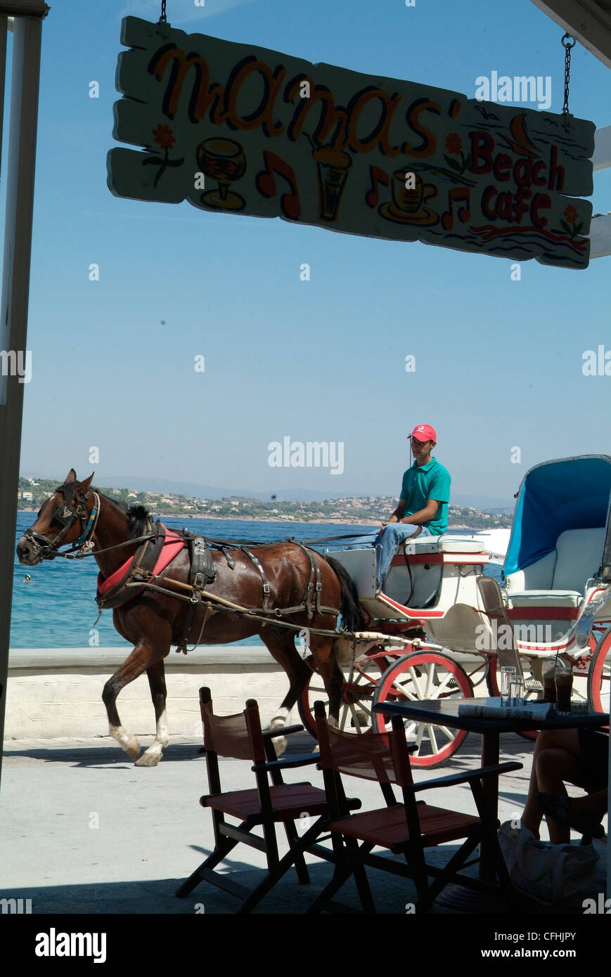 GREECE Athens. The Saronic Gulf Spetses Spetses Town Horse drawn ...