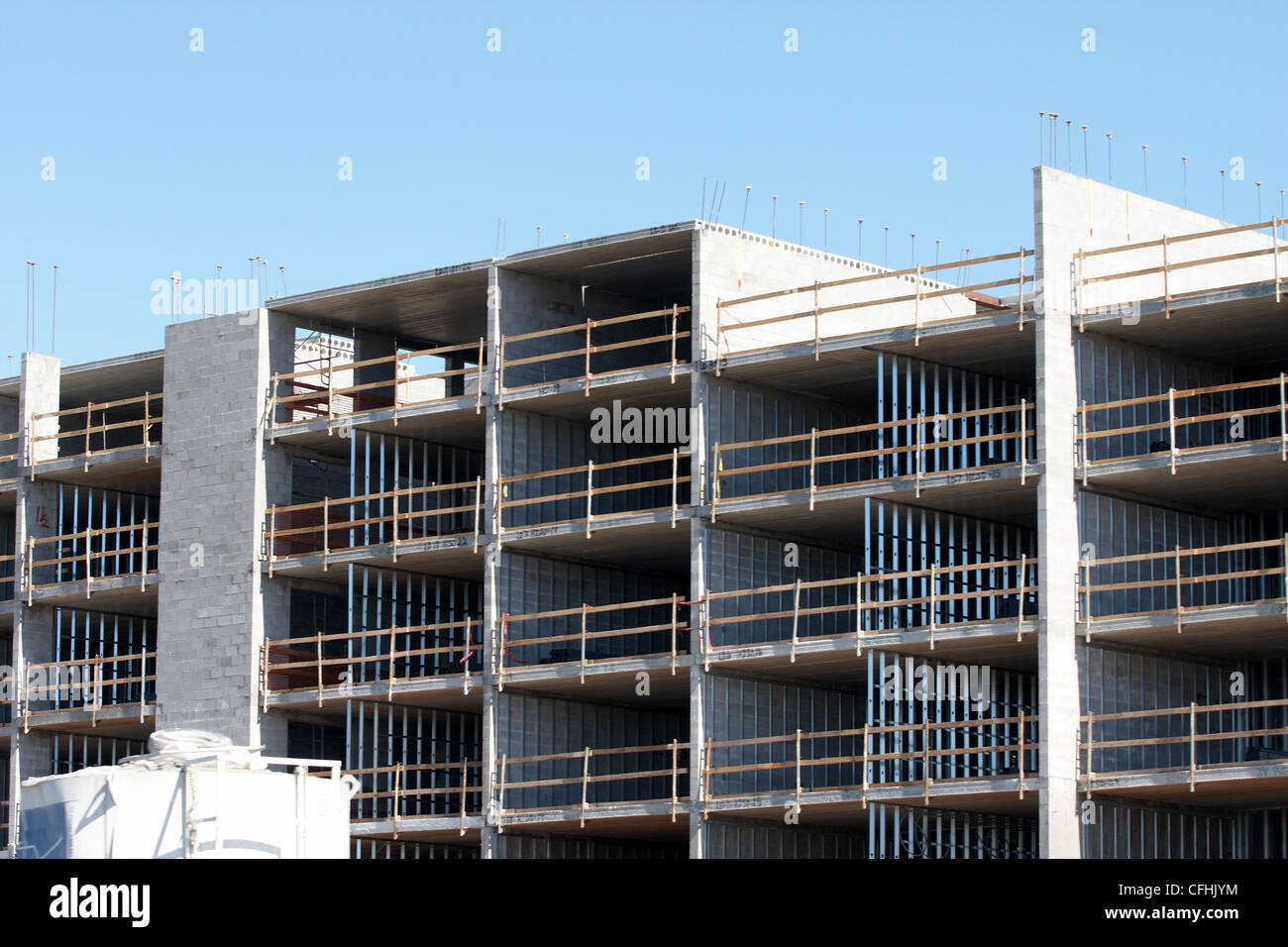 The shell of a new and unfinished building Stock Photo - Alamy
