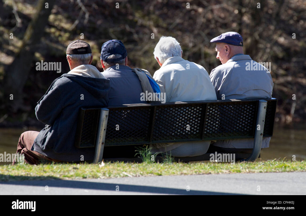 Four old men hi-res stock photography and images - Alamy