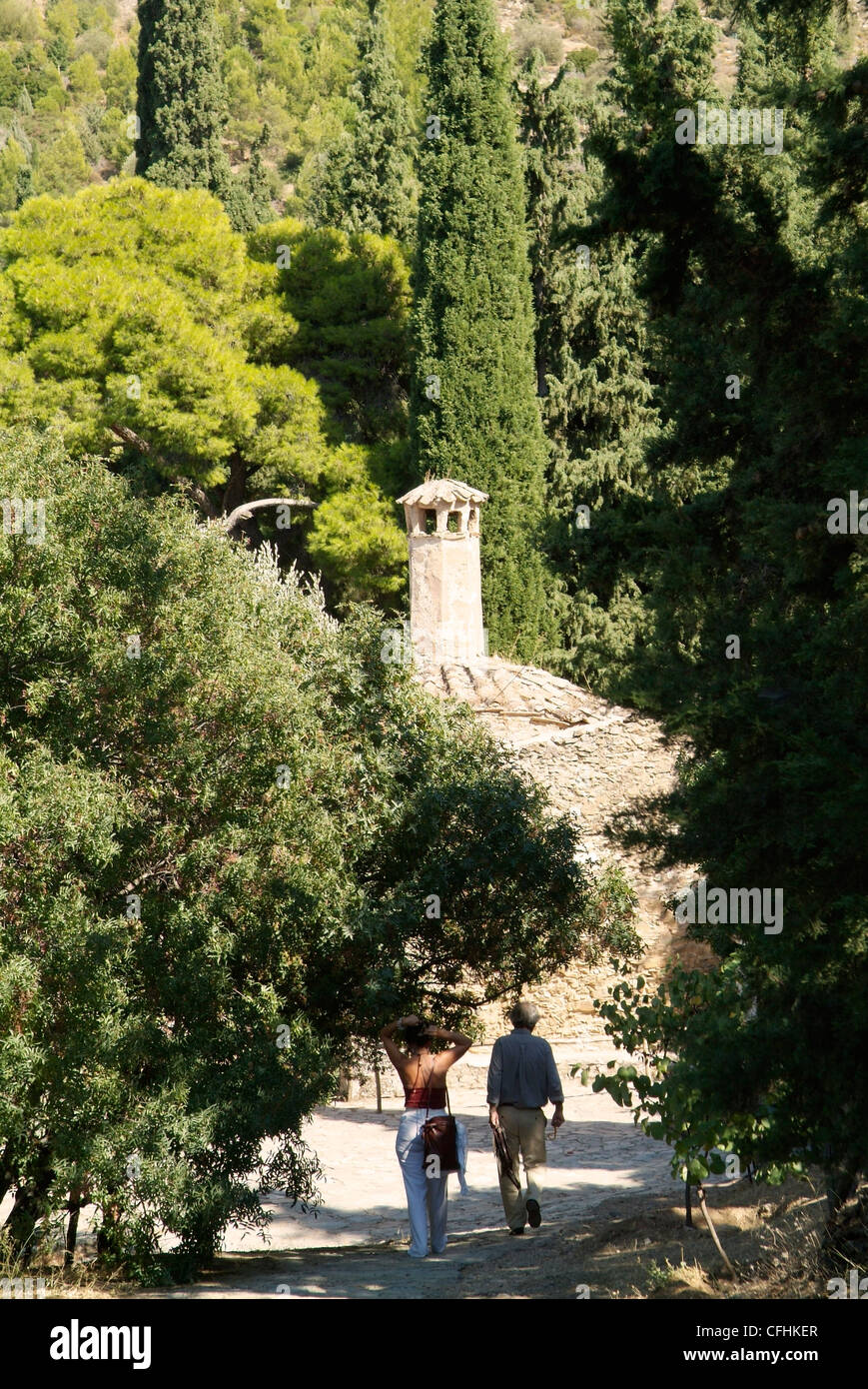 Christian monks walking hi-res stock photography and images - Alamy