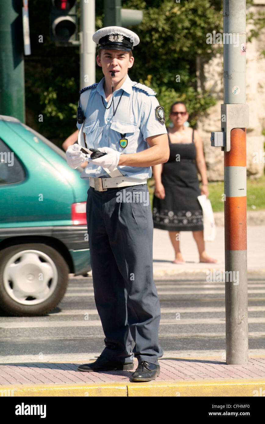 Greece policeman hi-res stock photography and images - Alamy