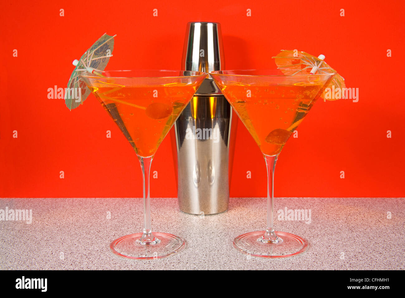 Cocktails for two Stock Photo - Alamy