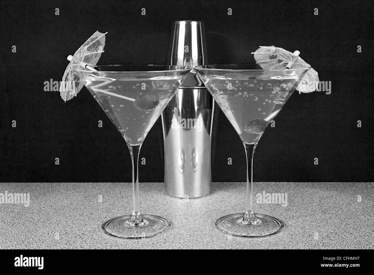 Cocktails for two Stock Photo - Alamy