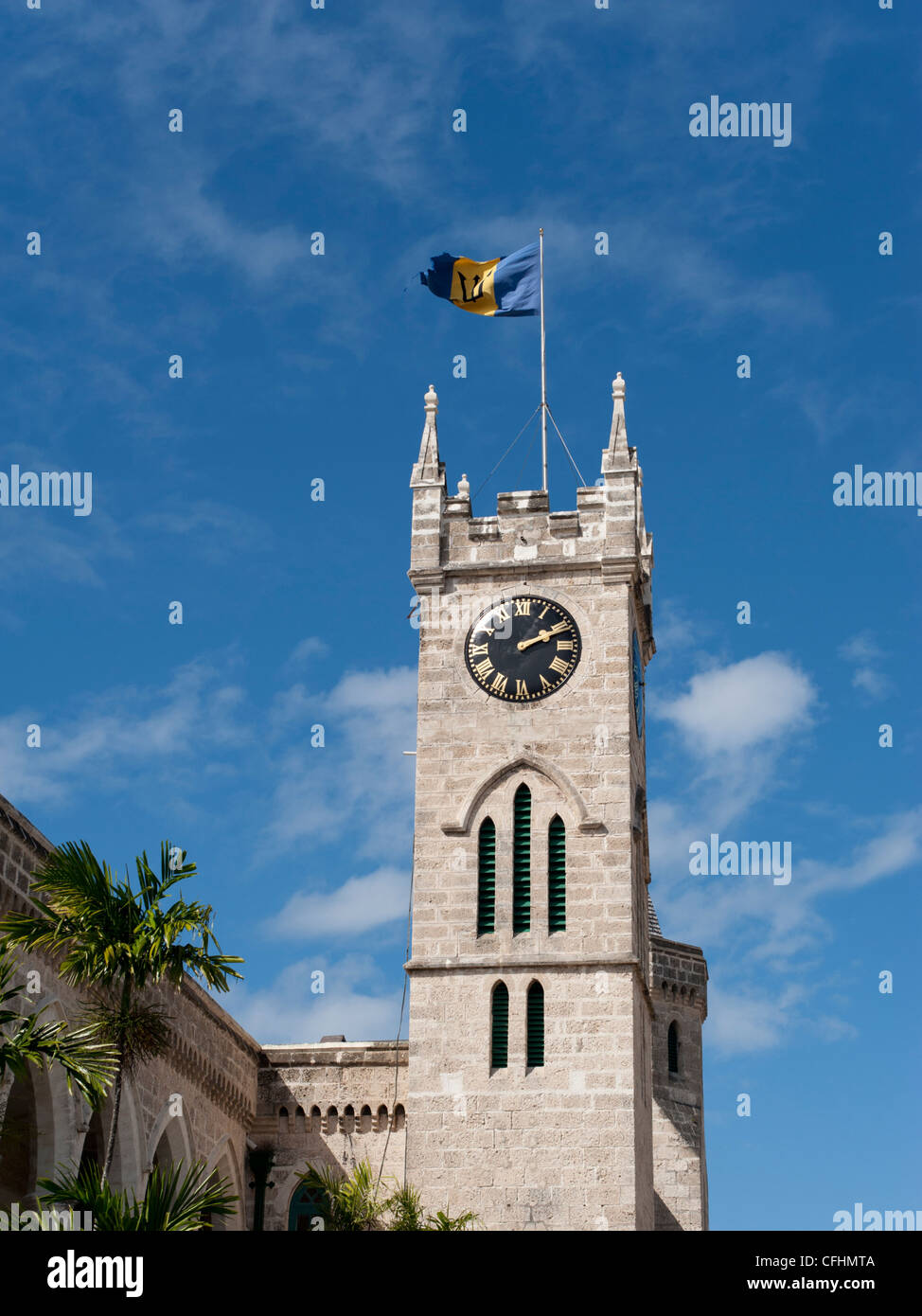 Barbados flag clock hi-res stock photography and images - Alamy