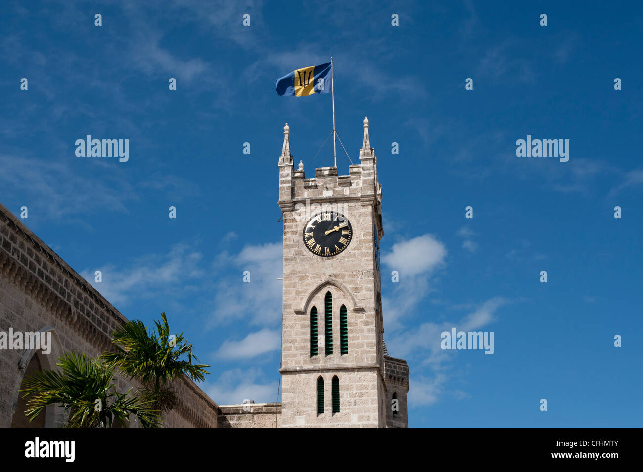 Barbados flag clock hi-res stock photography and images - Alamy