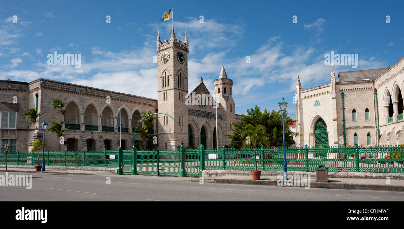 Parliament buildings in Bridgetown, Barbados, The Caribbean Stock Photo ...