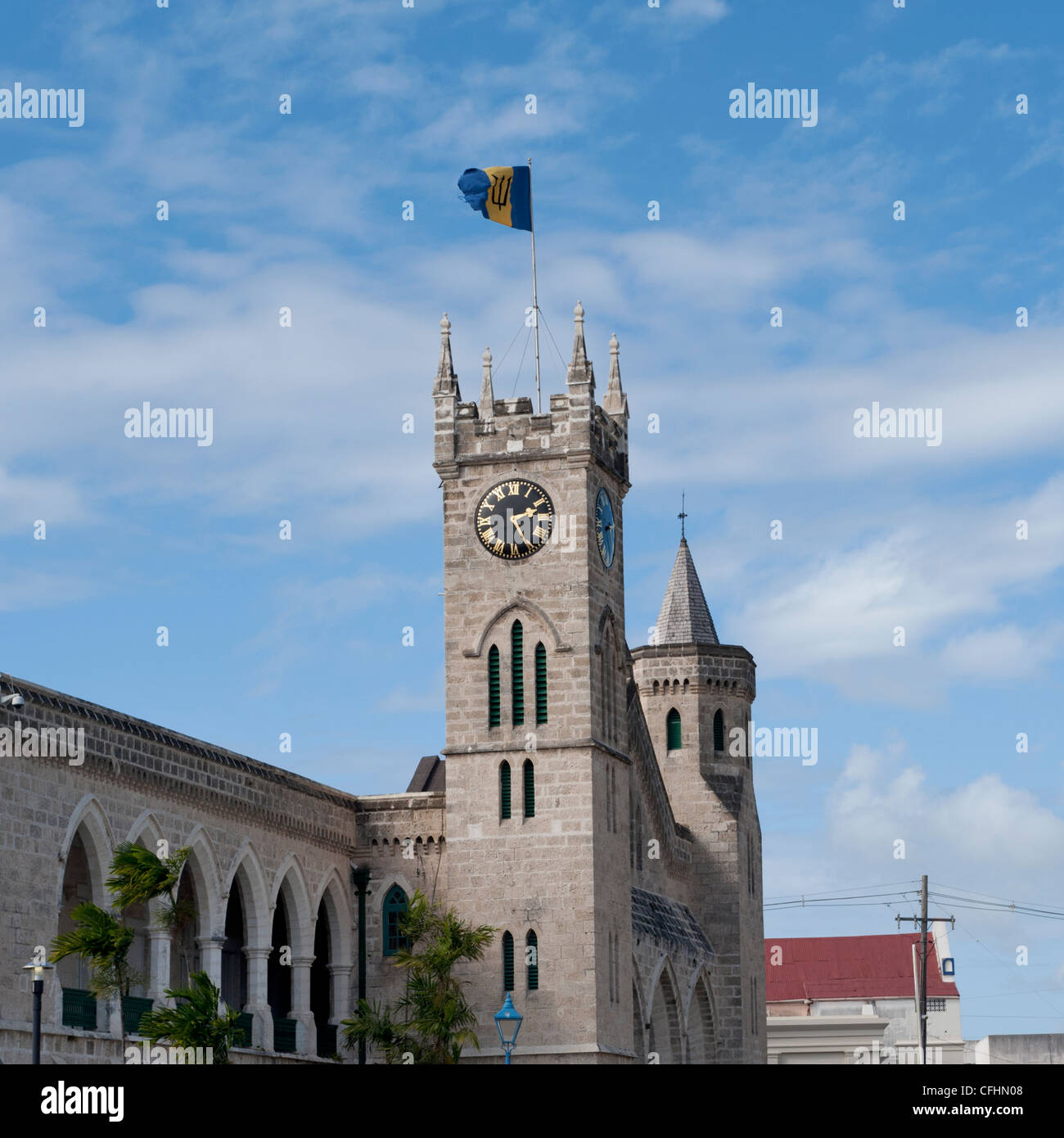 Barbados flag clock hi-res stock photography and images - Alamy