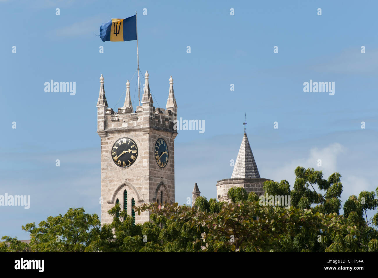 Barbados flag clock hi-res stock photography and images - Alamy