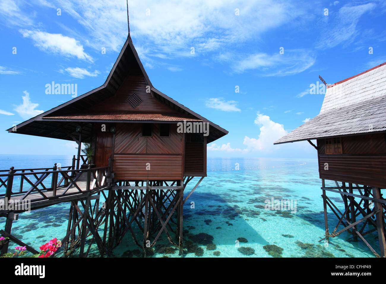 A breathtaking view of Kapalai Resort located in Semporna Island, Sabah ...