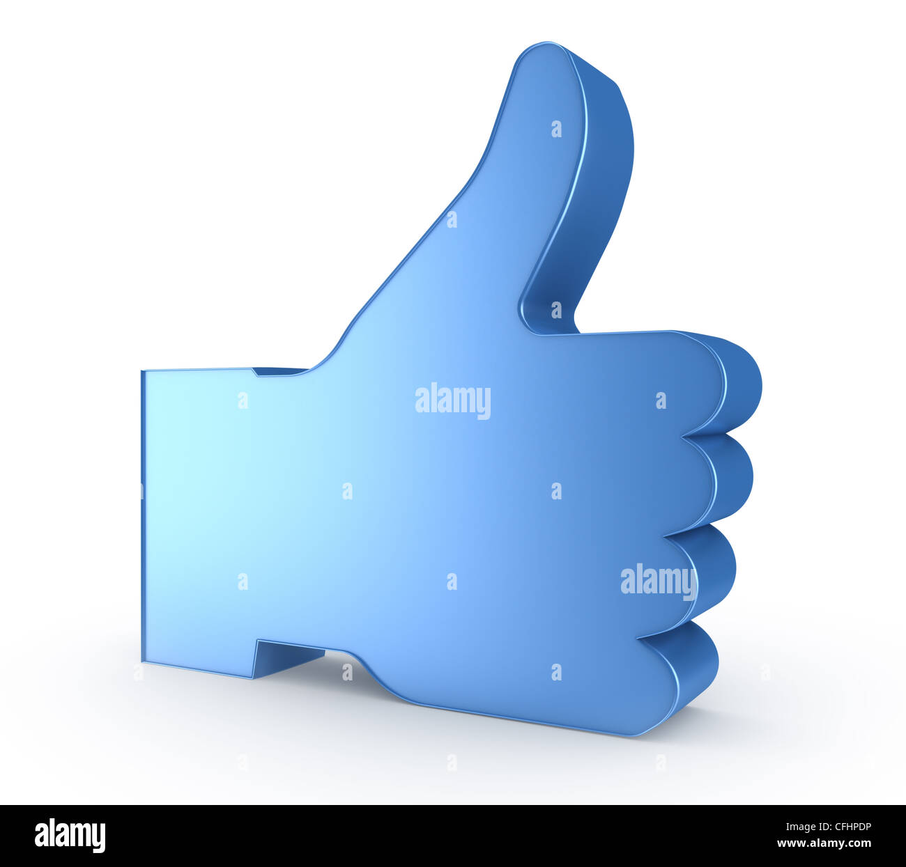 "Like" buttons 3d render on white background Stock Photo - Alamy