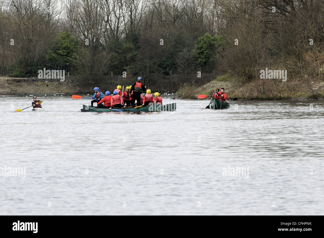Debdale Outdoor Centre Open Day 11th March 2012 Stock Photo - Alamy
