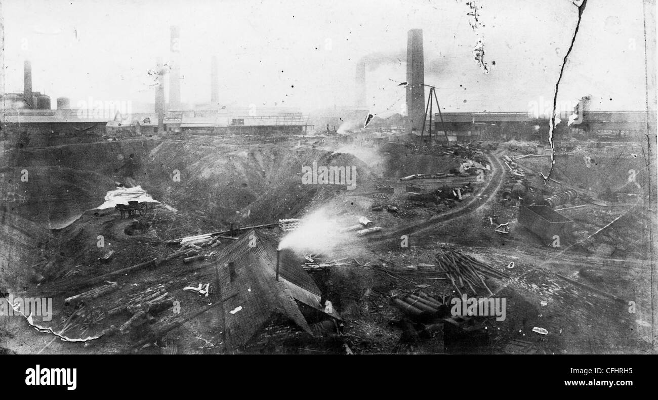 Coseley Road Quarry, Bilston Steelworks, Spring Vale, 1920s Stock Photo ...
