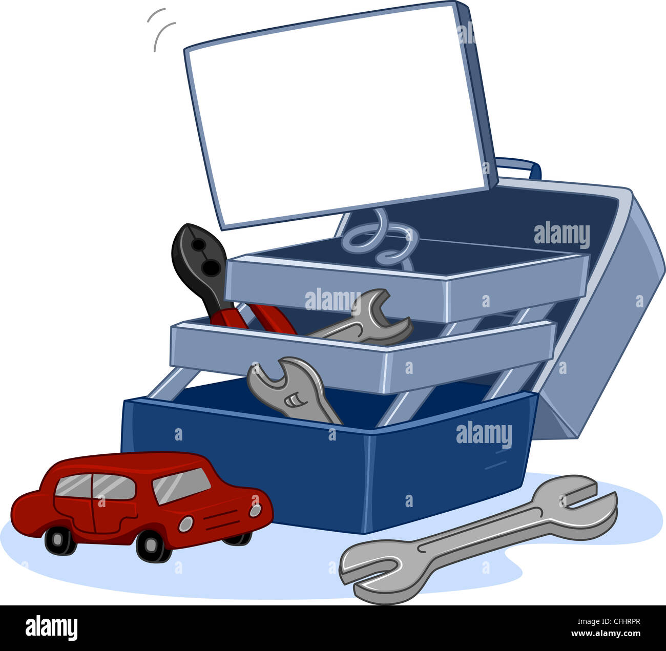 Illustration of a Tool Kit Stock Photo - Alamy