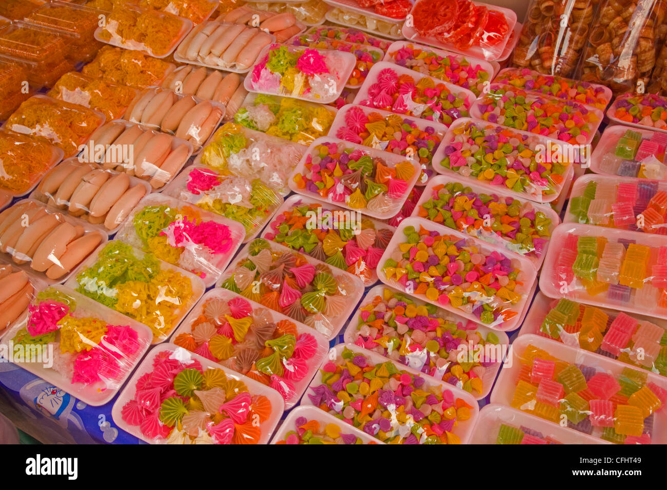 Local Thai sweets Stock Photo - Alamy