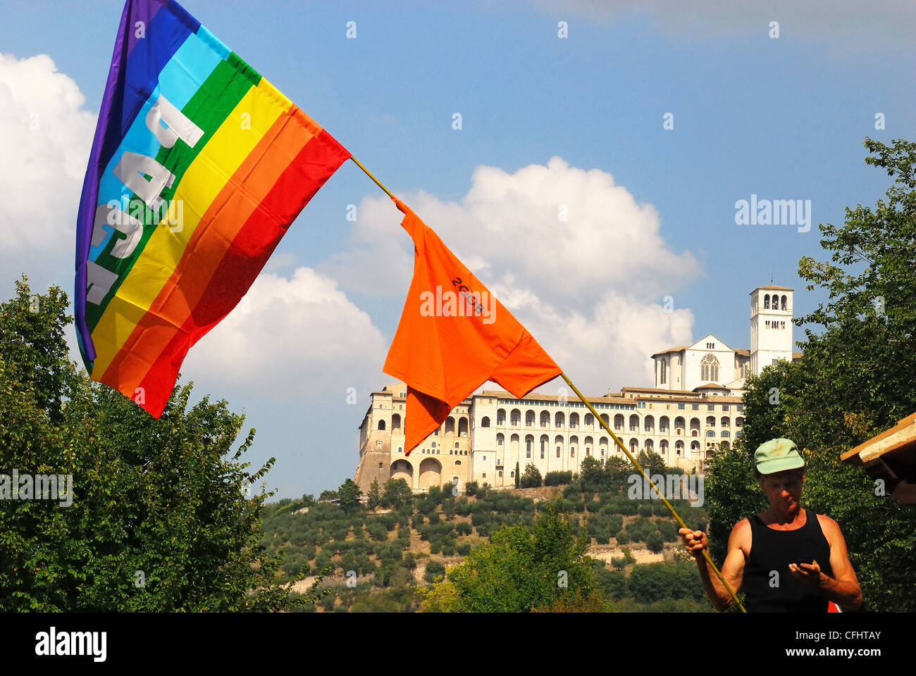 Peace flag hi-res stock photography and images - Alamy