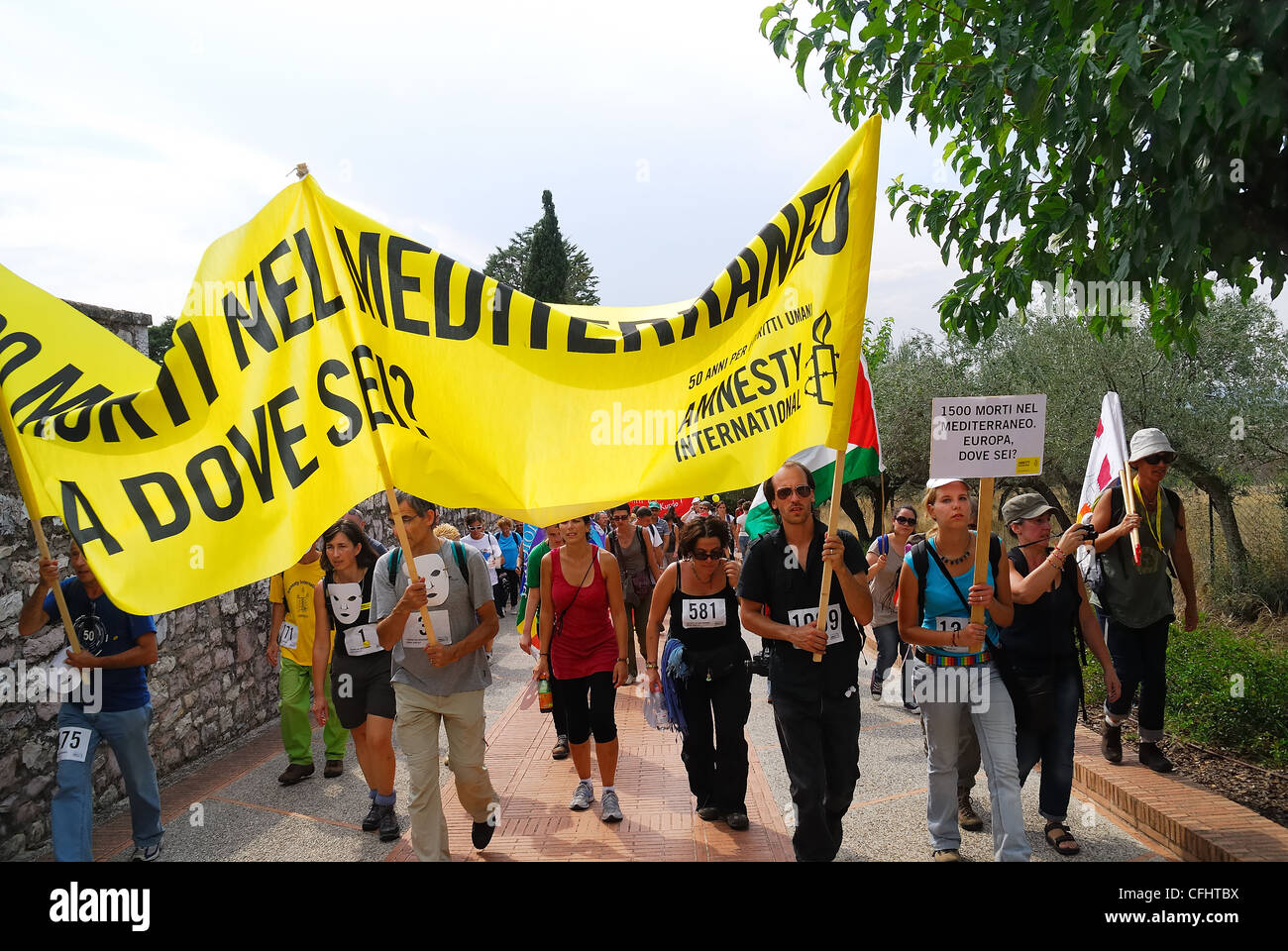 Amnesty international banner hi-res stock photography and images - Alamy