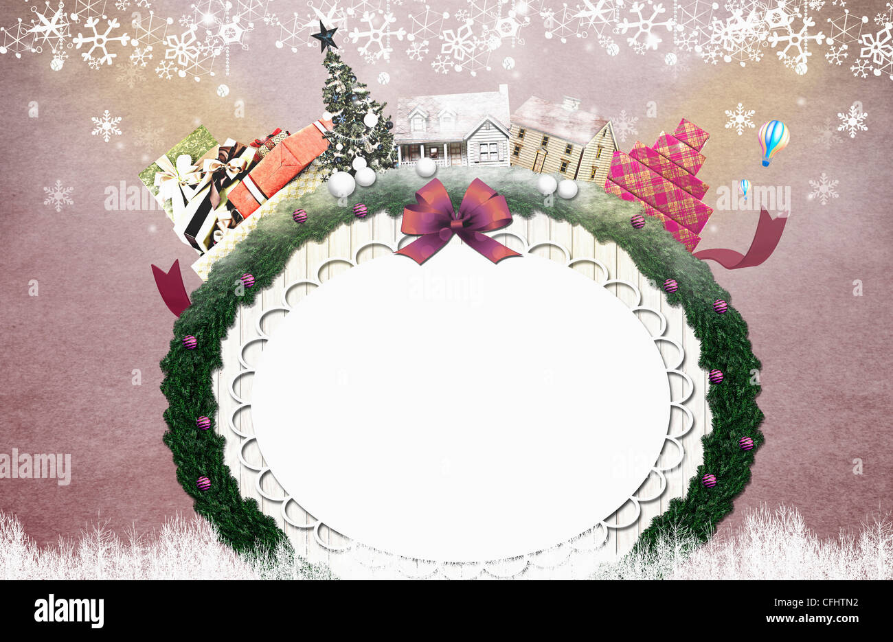 Tree of life with circle around hi-res stock photography and images - Alamy