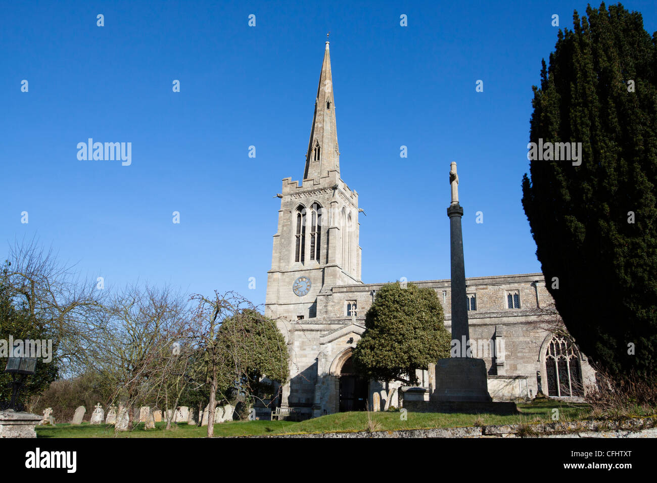 St Nicholas Church, Bulwick, Northamptonshire, England, UK Stock Photo ...