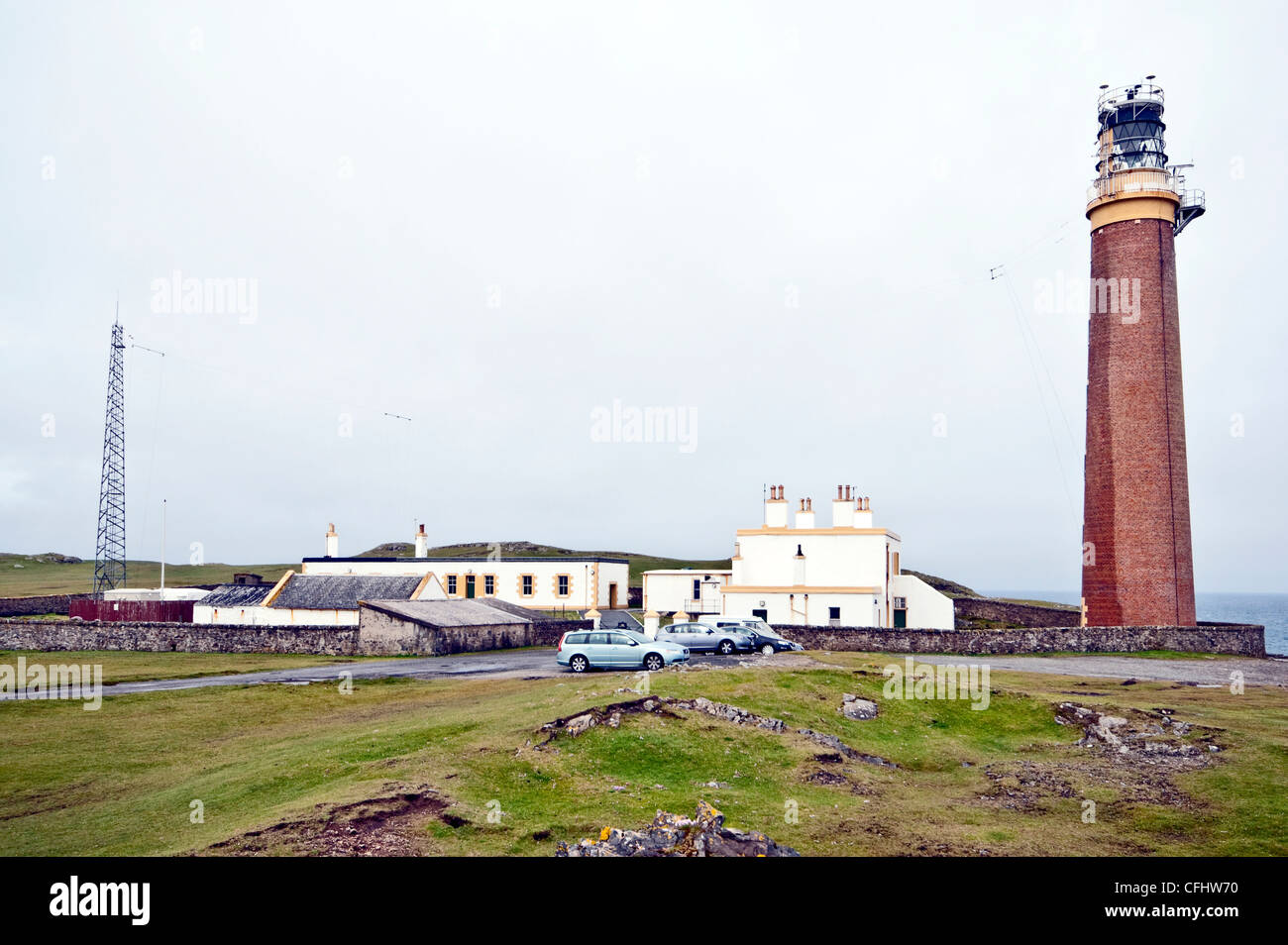 Lighthouse at the Butt of Lewis on the Isle of Lewis in the Outer ...