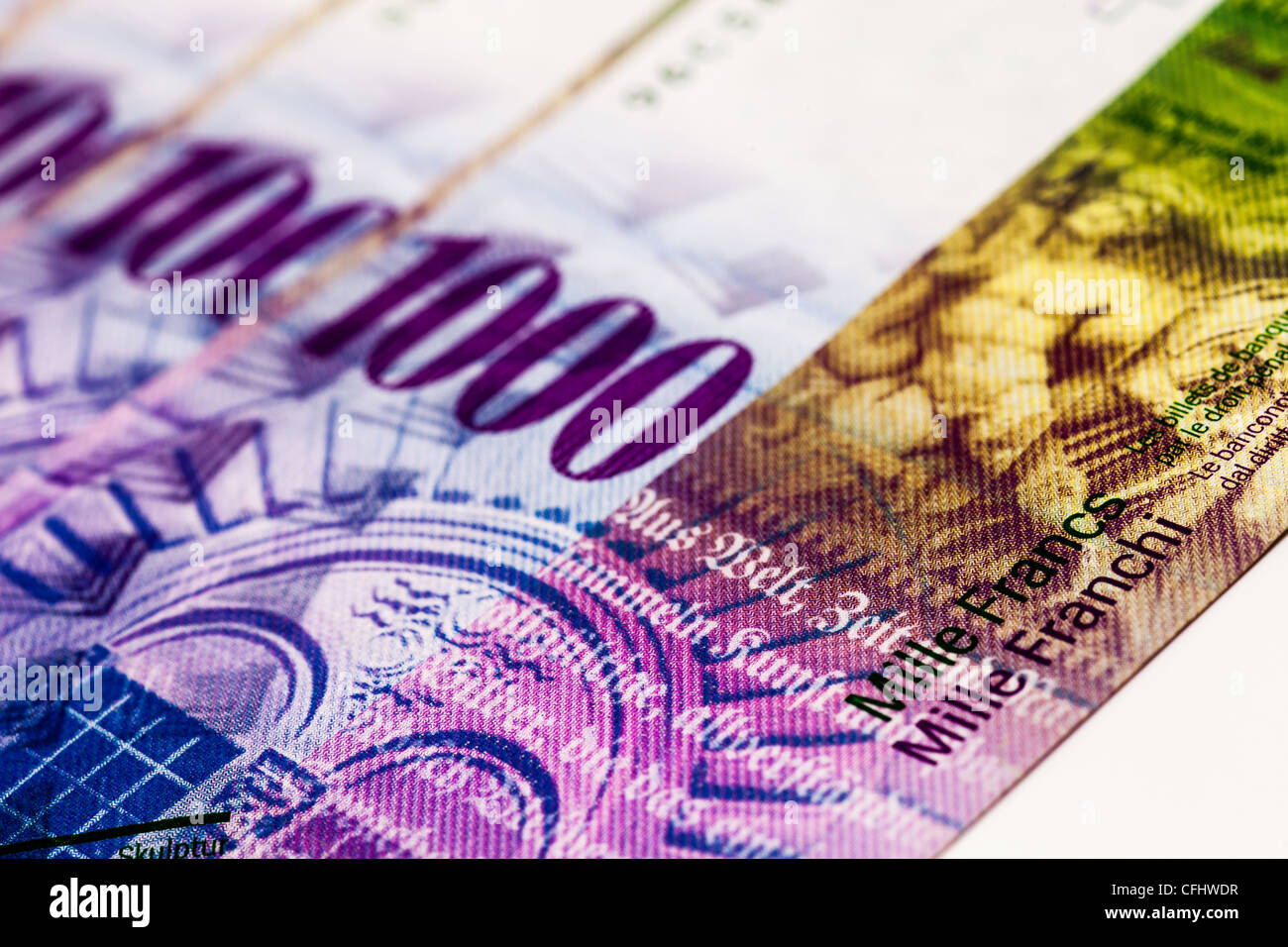 Swiss 1000 chf note hi-res stock photography and images - Alamy