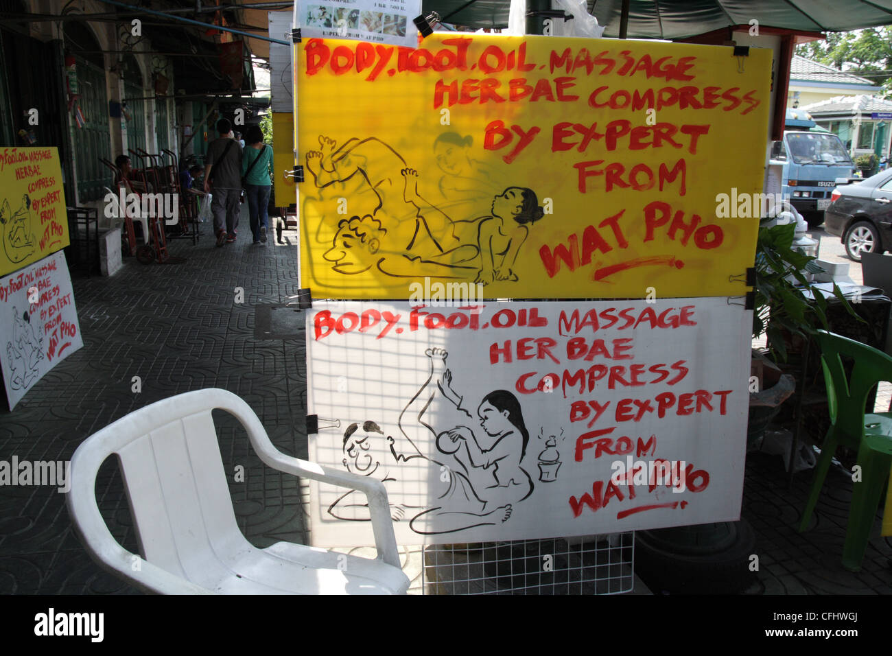 Thai massage sign hi-res stock photography and images - Alamy