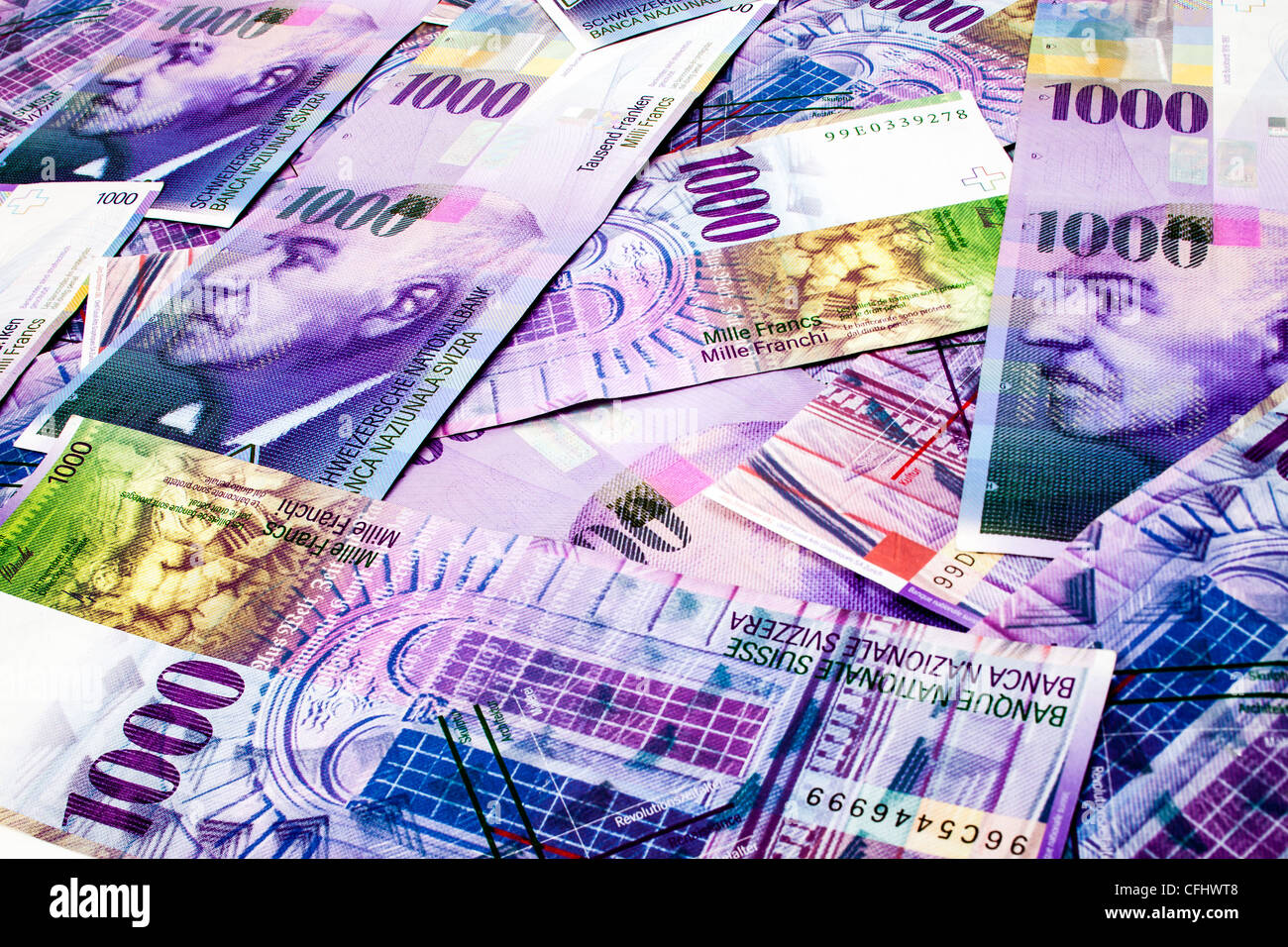 Bill means of payment swiss franc francs hi-res stock photography and ...