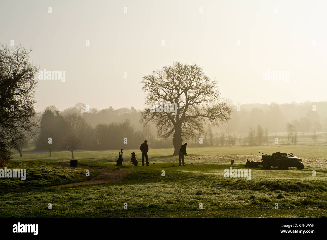 atmospheric landscape in Surrey UK Stock Photo - Alamy