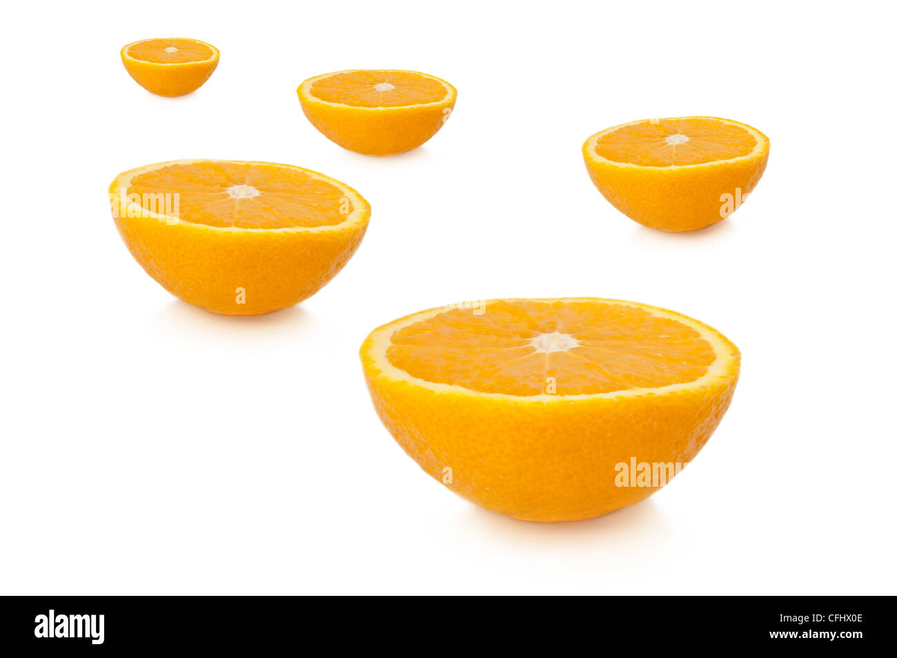 Five oranges Cut Out Stock Images & Pictures - Alamy