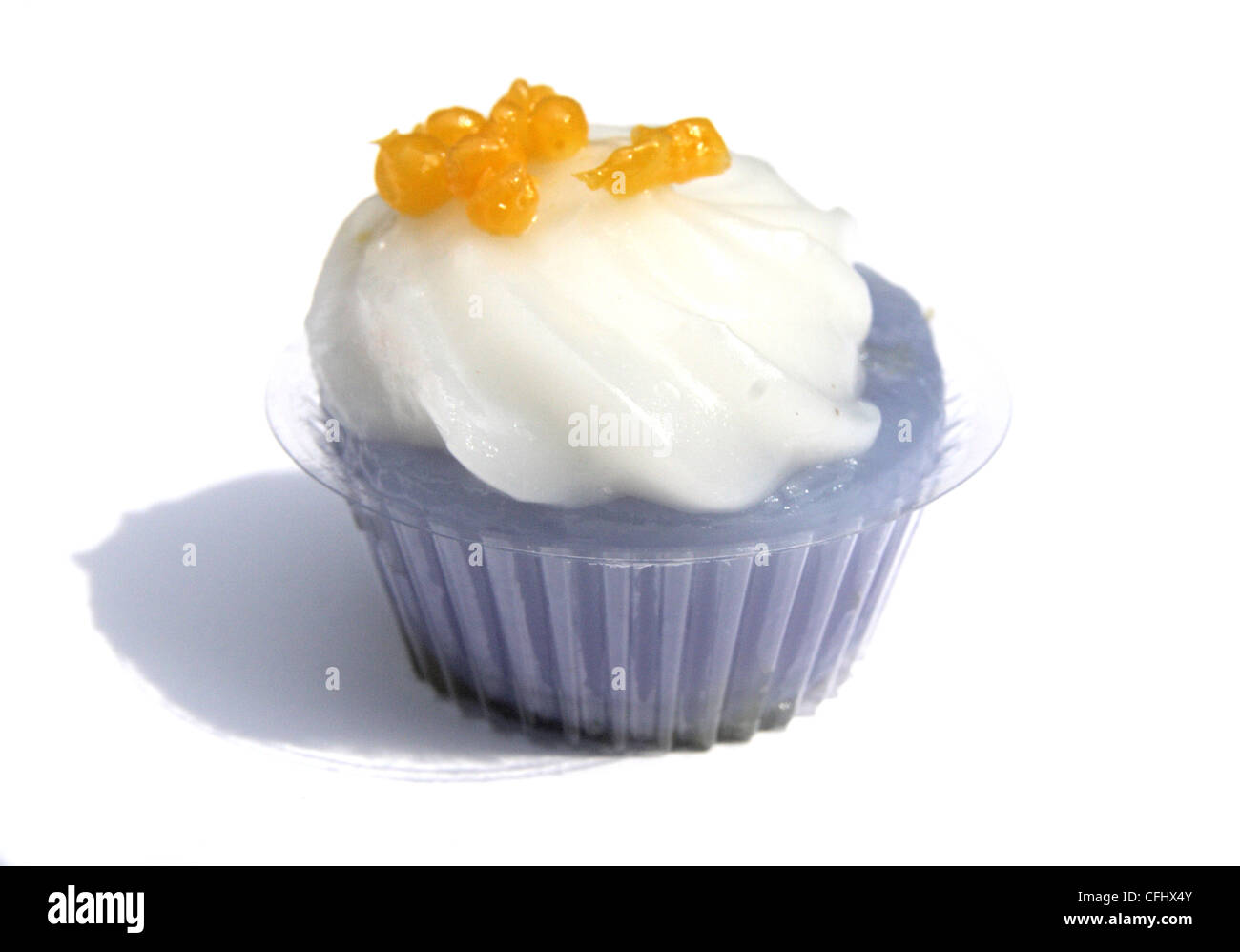 Thai dessert , Un-chan , Streamed rice flour pudding topped with ...