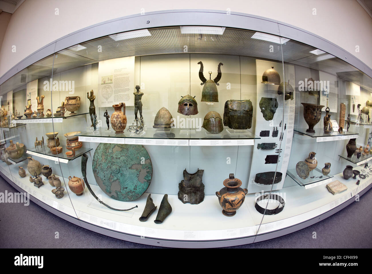 Apulo Corinthian Helmets British Museum London UK Stock Photo - Alamy