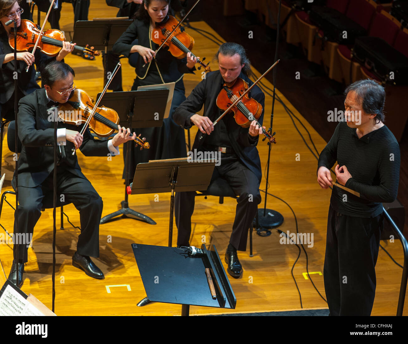 Paris, France, North Korean Symphony Orchestra "the Unhasu Orchestra ...
