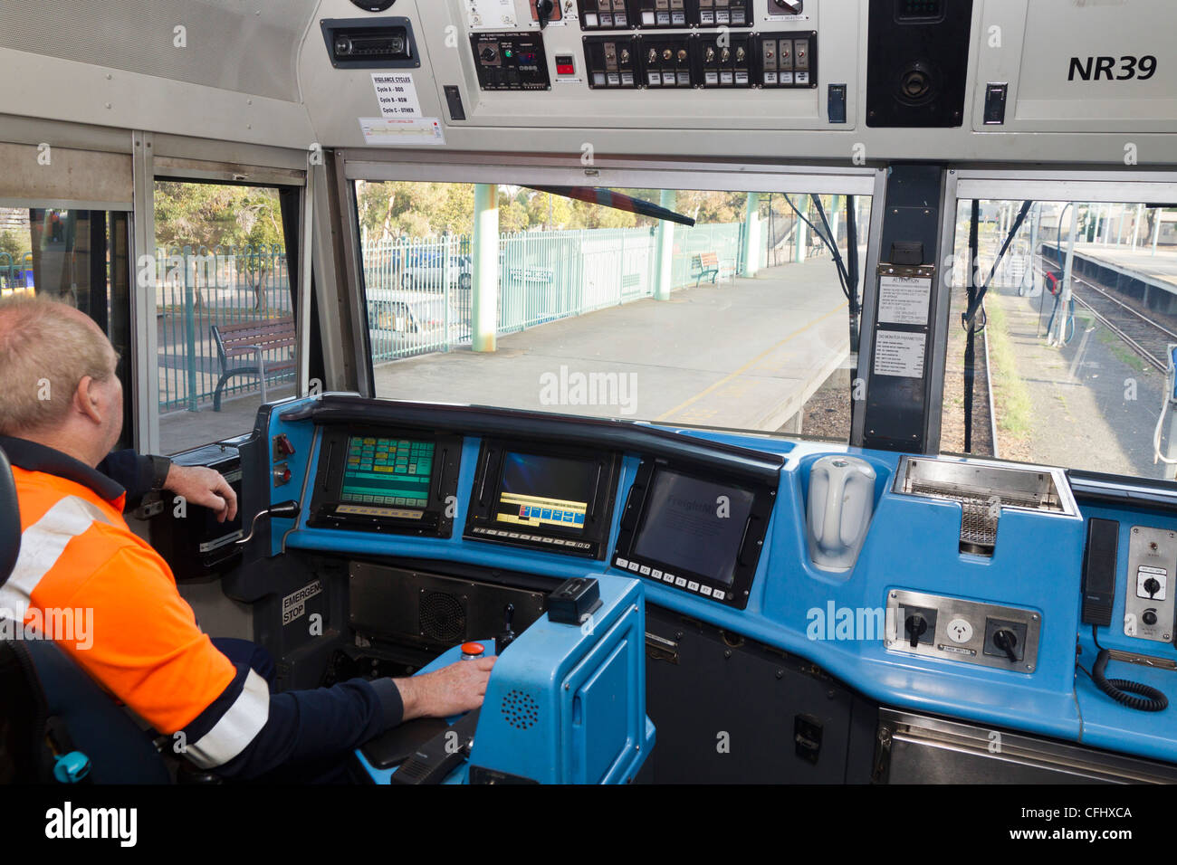 Inside A Bnsf Train Engine